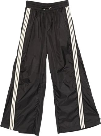 Carla G. Hose mit Streifendetail - Schwarz