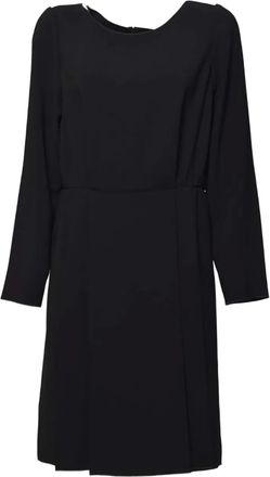 Aspesi Midikleid mit langen Ärmeln - Schwarz