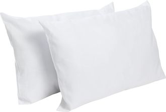 Bleu Calin Blau C&acirc;lin 2er-Set Kissen mit festem Komfort Alaska, super F&uuml;llung, H&uuml;lle aus 100% Perkal-Baumwolle, Wei&szlig;, 50 x 70 cm Rechteckige Form