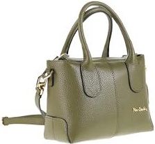 Pierre Cardin Sac &agrave; main pour femme en cuir v&eacute;ritable Made in Italy 32 x 20 x 15 cm 1987, vert militaire, Taille unique