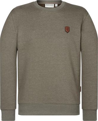 Naketano Herren Sweatshirt Rainerius, Farbe:Olive Melange, Größe:M