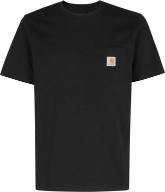 Carhartt Work in Progress Homme, Tops, Noir, Taille: L SS Pocket T-shirt