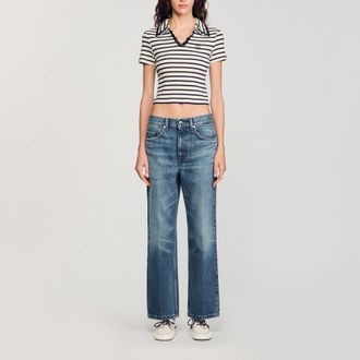 Sandro Polo &agrave; rayures