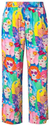 Angel Of Style Schlupfhose Hose weites Bein Gesichterdruck