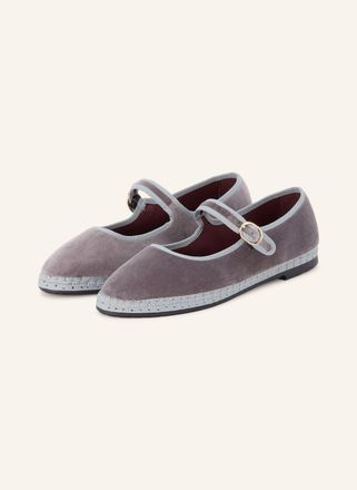 Flabelus Flabelus Mary-Jane-Ballerinas Sampson grau