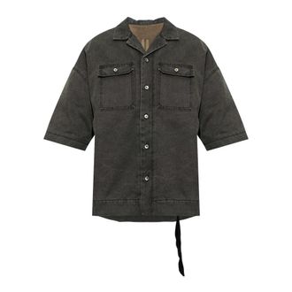Rick Owens Oversized Denimhemd - - Shirts - Herren - Grau - M