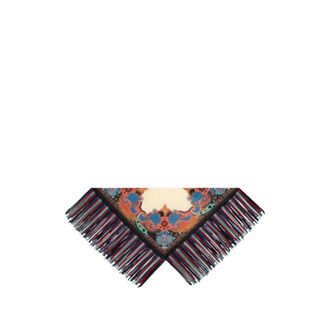 Etro Femme, Accessoires, Multicolore, Taille: ONE Size Foulard en soie avec franges et motif floral