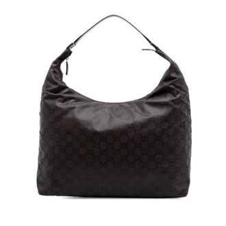 Gucci Sac bandouli&egrave;re en nylon Pre-owned - Femme - Pre-owned - Brun - Taille: ONE Size