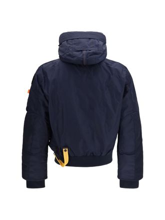 Parajumpers Mens Bomber Gobi With Hood Blue Navy Polyamide Down Jackets Coat