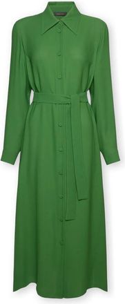 Elena Miro Femme, Robes, Vert, Taille: 50 FR Robe-chemise avec ceinture