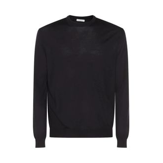 Malo Alberto Rundhals-Pullover - - Knitwear - Herren - Blau - XL