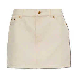 Michael Kors Femme, Jupes, Beige, Taille: 38 FR Mini-jupe en jean