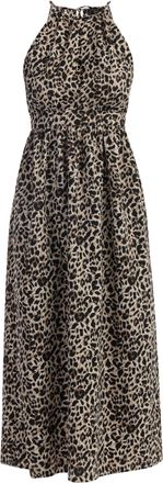 Faina Maxikleid mit Leoprint Damen Beige L&ouml;we