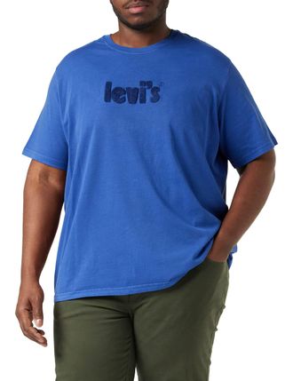Levi's Herren Ss Relaxed Fit Tee T-Shirt,Poster Logo Gd Surf Blue,XL