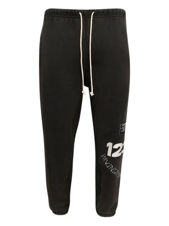 RRR123 Jogginghose mit grafischem Print - Schwarz
