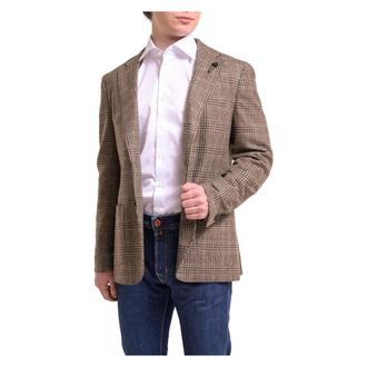 Lardini Camel Wollmischung Jacke Special Line - - Jackets - Herren - Braun - S