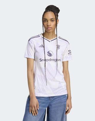 adidas Manchester United 25/26 - Maillot extérieur - Blanc