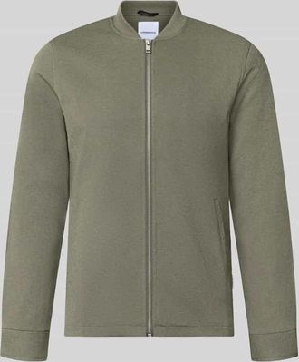 Lindbergh Slim Fit Sweatjacke mit Stehkragen