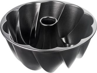 Original Kaiser Original Kaiser Inspiration Design-Gugelhupfform 25 cm, Kuchenform mit geschwungener Oberflächenstruktur, Aluminiumguss, antihaftbeschichtet, schwarz,