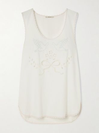 Vita Kin Haut En Coton À Broderie Anglaise Skye - Blanc