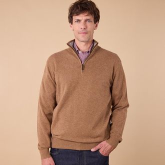 Bexley Keyden II - Pull homme marron et gris chiné