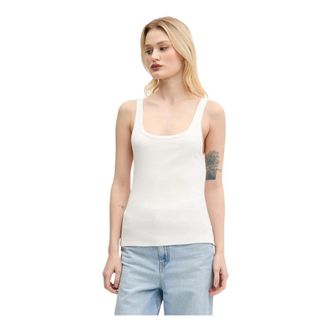 Maison Margiela Baumwoll-T-Shirt - - Tops - Damen - Wei&szlig; - S