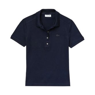 Lacoste Femme, Tops, Bleu, Taille: 40 FR Polo L.12.D Slim Fit Stretch en Petit Piqu&eacute;