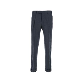Pantaloni Torino Pantalon pliss&eacute; &agrave; revers - Homme - Pantalons - Gris - Taille: L