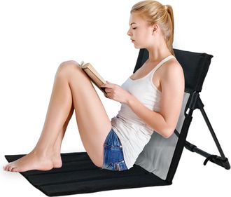 Generic Faltbarer - Und Campingstuhl - Gartenstuhl Mit R&uuml;ckenlehne,Tragbarer Atmungsaktiver Stuhl Mit Aufbewahrungstasche F&uuml;r Garten Terrasse