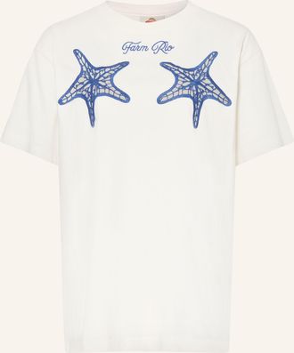 Farm Rio Farm Rio T-Shirt Starfish Mit Lochspitze weiss