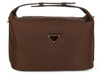 Prada Womens Handbag Re-Nylon Brown Nylon Burnt Handbags Hand Bags