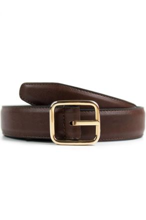 Will&rsquo;s Vegan Store Damen vegan G&uuml;rtel Geometrisch 3 Cm Dunkelbraun