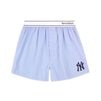 Sporty & Rich Damen, Shorts, Blau, LGr&ouml;&szlig;e