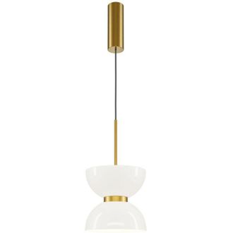 Maytoni Maytoni Kyoto Plafonnier moderne et fin, dor&eacute;, 3 000 K, 1 300 lm, abat-jour blanc