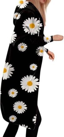 Generic 2026 Vestes pour femmes, manteaux &agrave; capuche pour femmes, automne hiver, poches chaudes, cordon de serrage, fermeture &eacute;clair, cardigan long &agrave; capuche, 