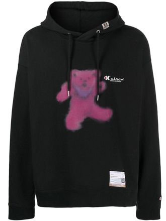 Miharayasuhiro x Champion hoodie &agrave; imprim&eacute; graphique - Noir