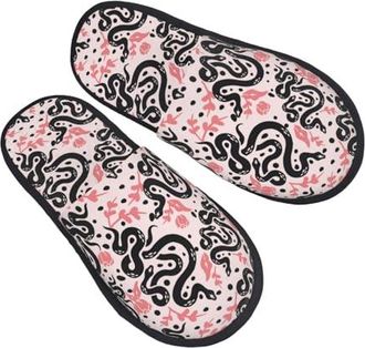 Generic Pantoufles DH&ocirc;tel Serpent Roses Mignon Et Simple R&eacute;utilisables Hiver Pantoufles Peluche Hiver Chausson Pour Homme Chambre Automne L