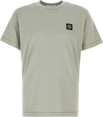 Stone Island Homme, Tops, Vert, Taille: 2XL T-Shirt Sage V0055