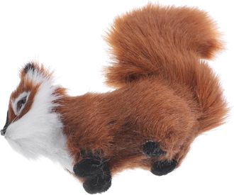 Pretyzoom Pelziges Eichh&ouml;rnchen &uuml;schornament Realistische Dekoration F&uuml;r Zuhause Kleine &uuml;sch Eichh&ouml;rnchen Statue Perfekt F&uuml;r Sammler Und Tierliebhaber Hochwerti