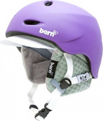 Bern Berkeley Strickhelm mit Visier, matt, Violett, Größe M