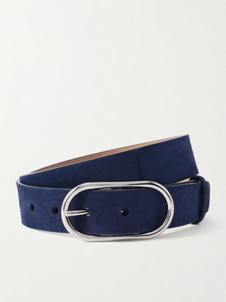 Gabriela Hearst Link Suede Waist Belt - Blue