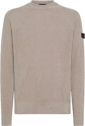 Peuterey Homme, Pulls, Beige, Taille: XS Pull en Chenille &agrave; Col Rond
