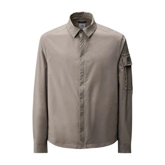 C.P. Company C.p. Company, Homme, Vestes, Gris, Taille: S Metro-Tek Overshirt