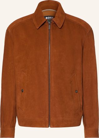 HUGO BOSS Lederjacke Minton braun