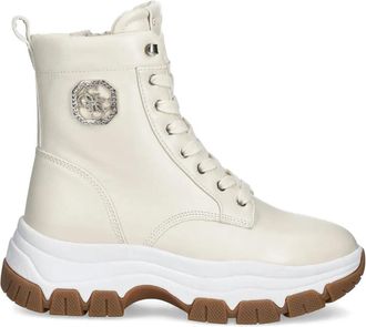 Guess Co Benzon High-Top-Sneakers mit Logo-Schild 73mm - Nude