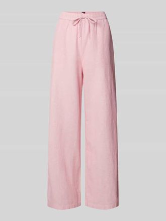 Tommy Jeans Weite Hose aus Baumwoll-Leinen-Mix