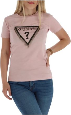 Guess Femme, Tops, Rose, Taille: 38 FR T-Shirt