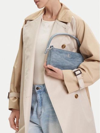 Calvin Klein Handtasche Denim Shoulder Pouch W/Strap LV04F3217G Blau