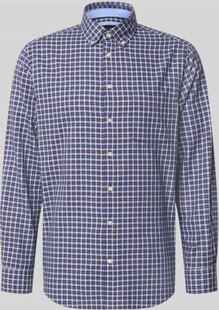 Christian Berg Regular Fit Freizeithemd mit Button-Down-Kragen