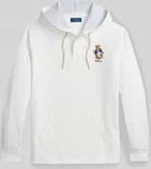 Polo Ralph Lauren Relaxed Fit Hoodie aus reiner Baumwolle mit Polo-Bear-Stitching